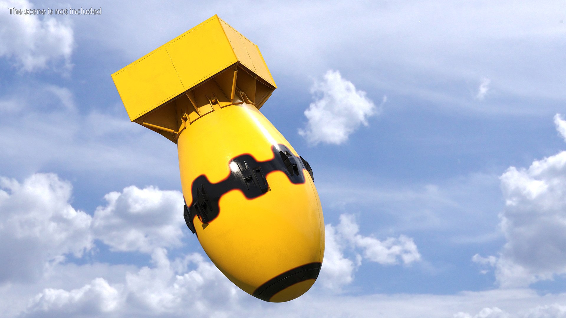 Atomic Bomb Fat Man Yellow With Shipping Pallet 3D Model - TurboSquid ...