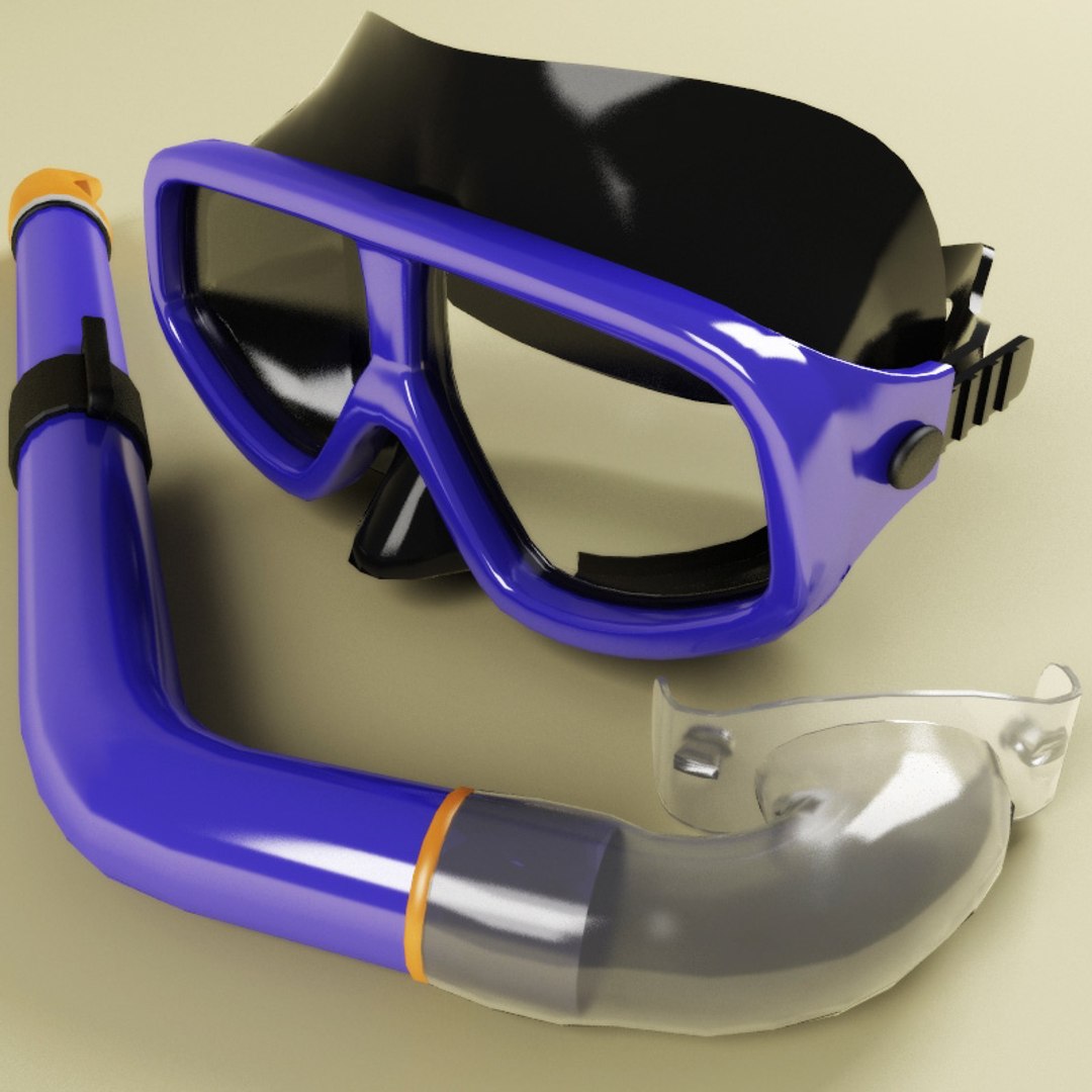 Mask Tube Diving 3d Model