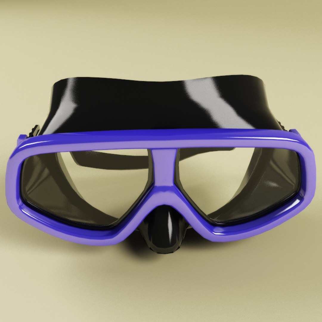 Mask Tube Diving 3d Model