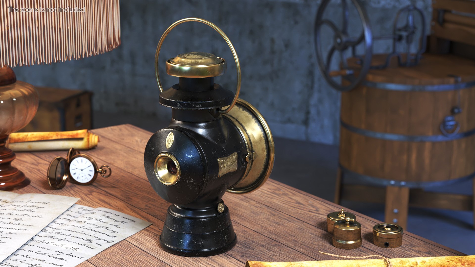 Retro Car Carbide Headlight 3D - TurboSquid 2368874