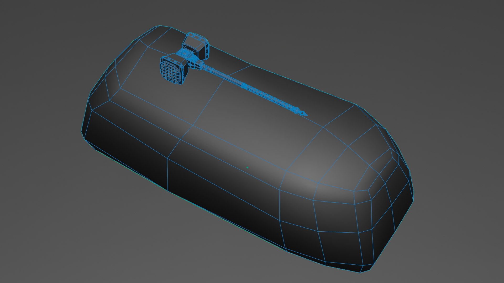 Low Poly Fantasy War Hammer On Rock 3D - TurboSquid 1880610