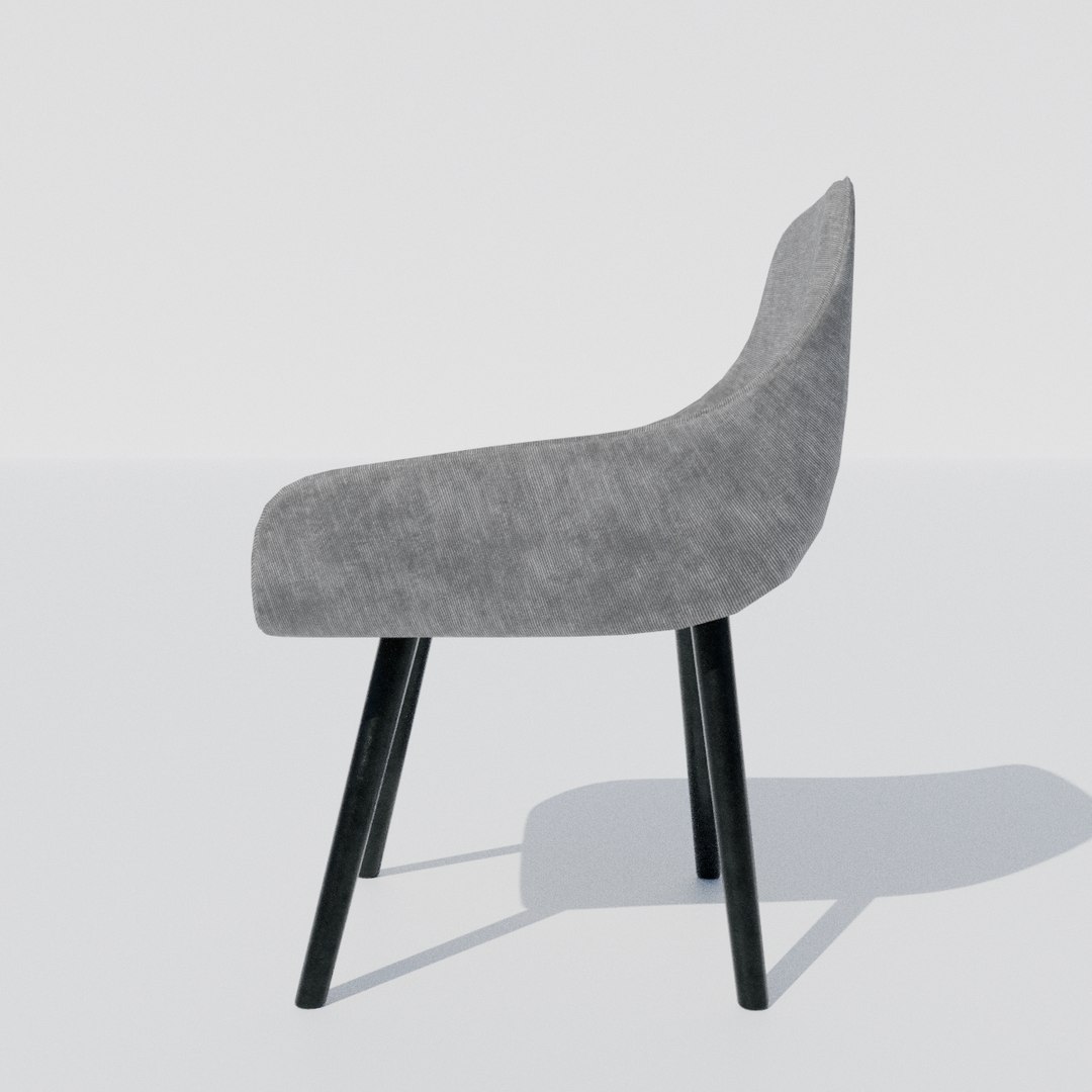 3D FabricDiningChair Model - TurboSquid 2300694
