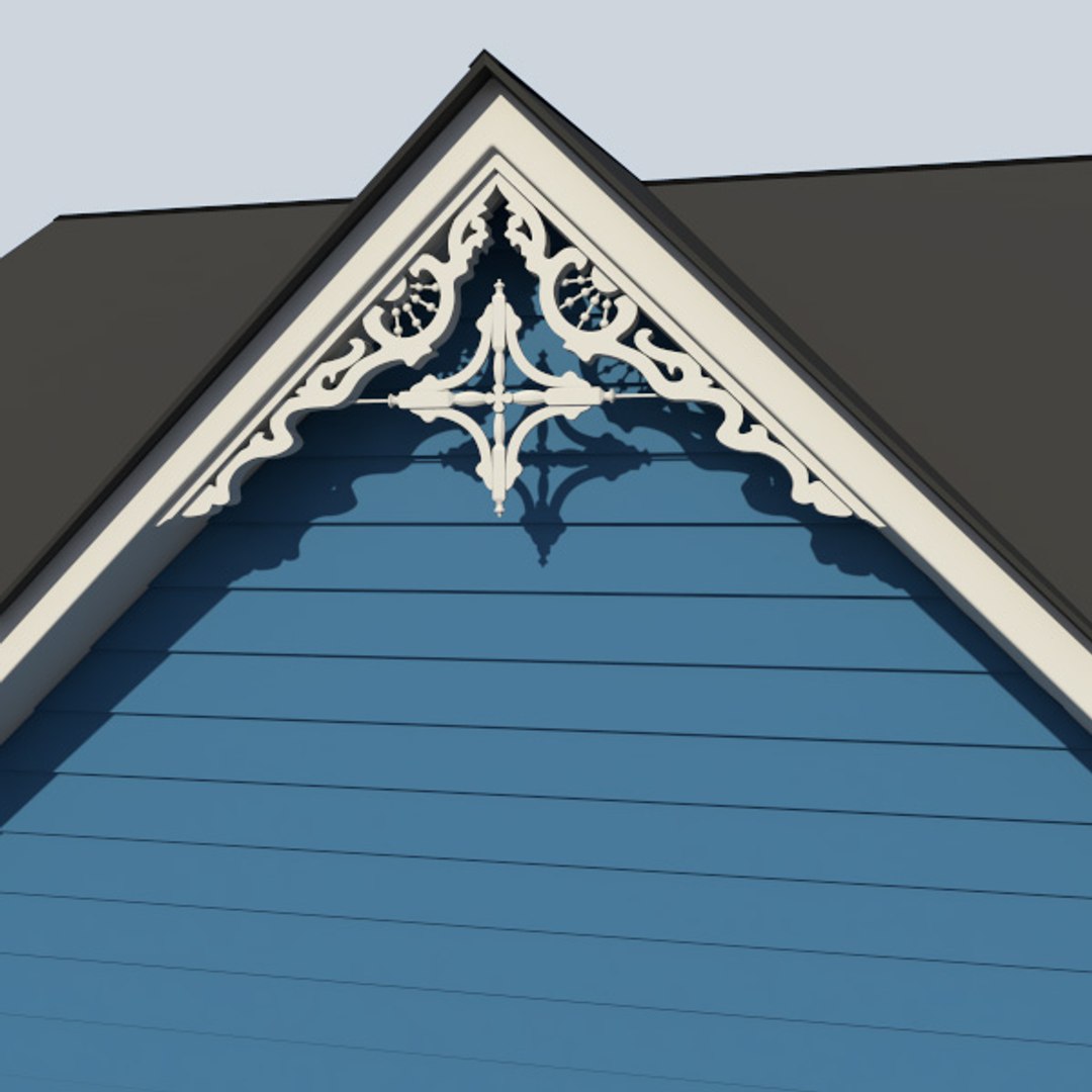 Decorative Gable 3d Model