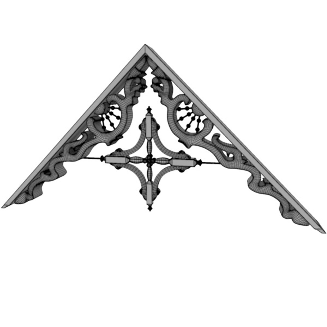 Decorative Gable 3d Model