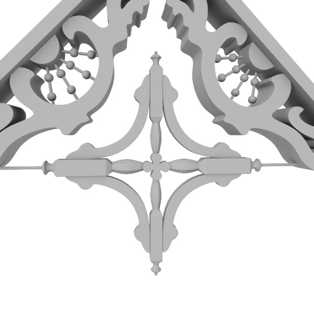 Decorative Gable 3d Model
