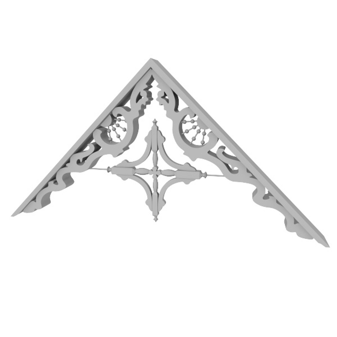 Decorative Gable 3d Model