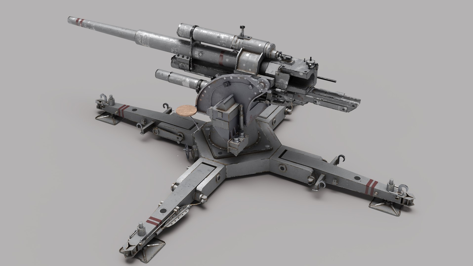 Cannon Flak 3D model - TurboSquid 2096360