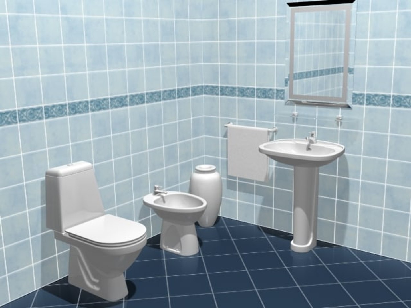 toilet 3d model