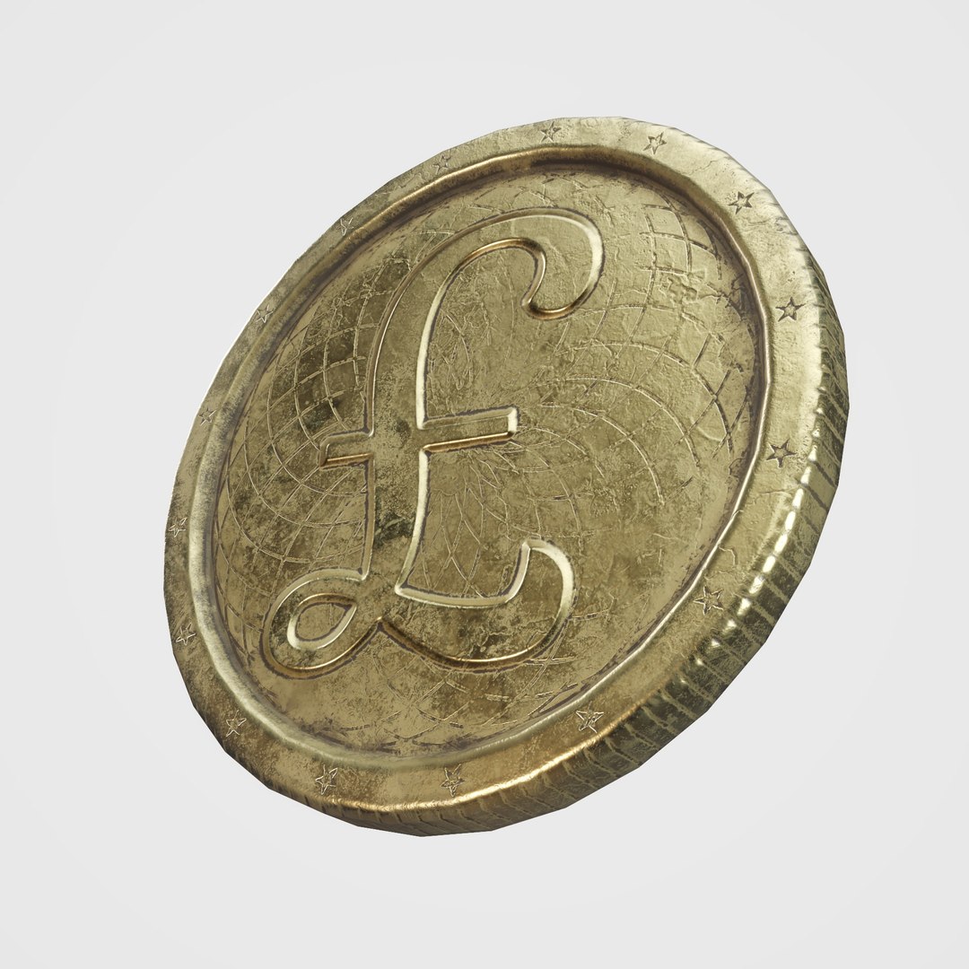 3D Old Gold Coin With 10 Different 2K PBR Textures And 3 Color Model ...