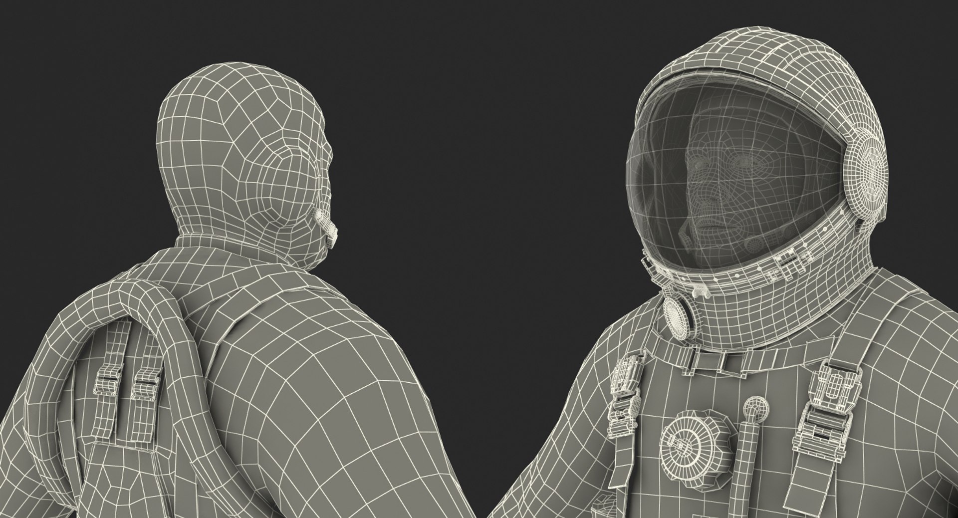 3D Model Astronaut Wearing Space Suit - TurboSquid 1173030