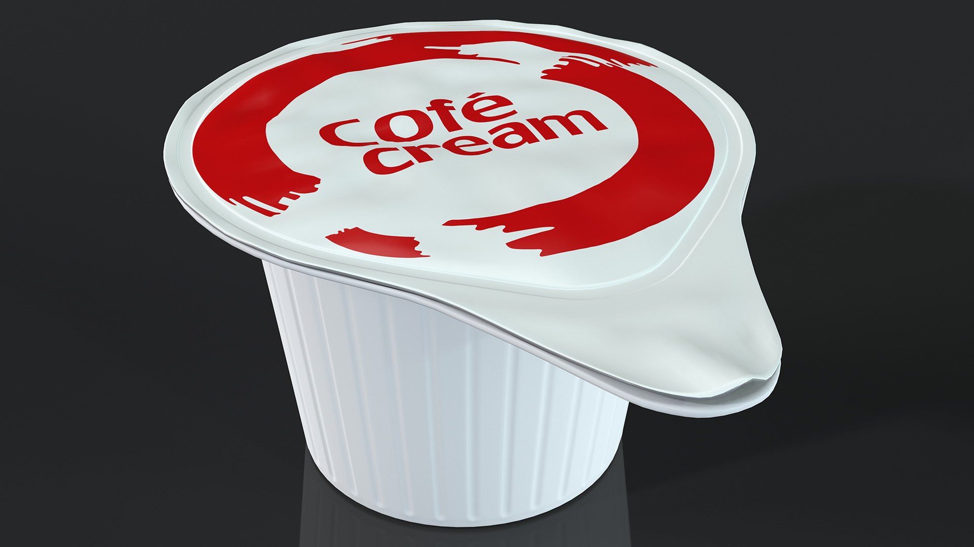 3D portioned coffee creamer plastic - TurboSquid 1577180
