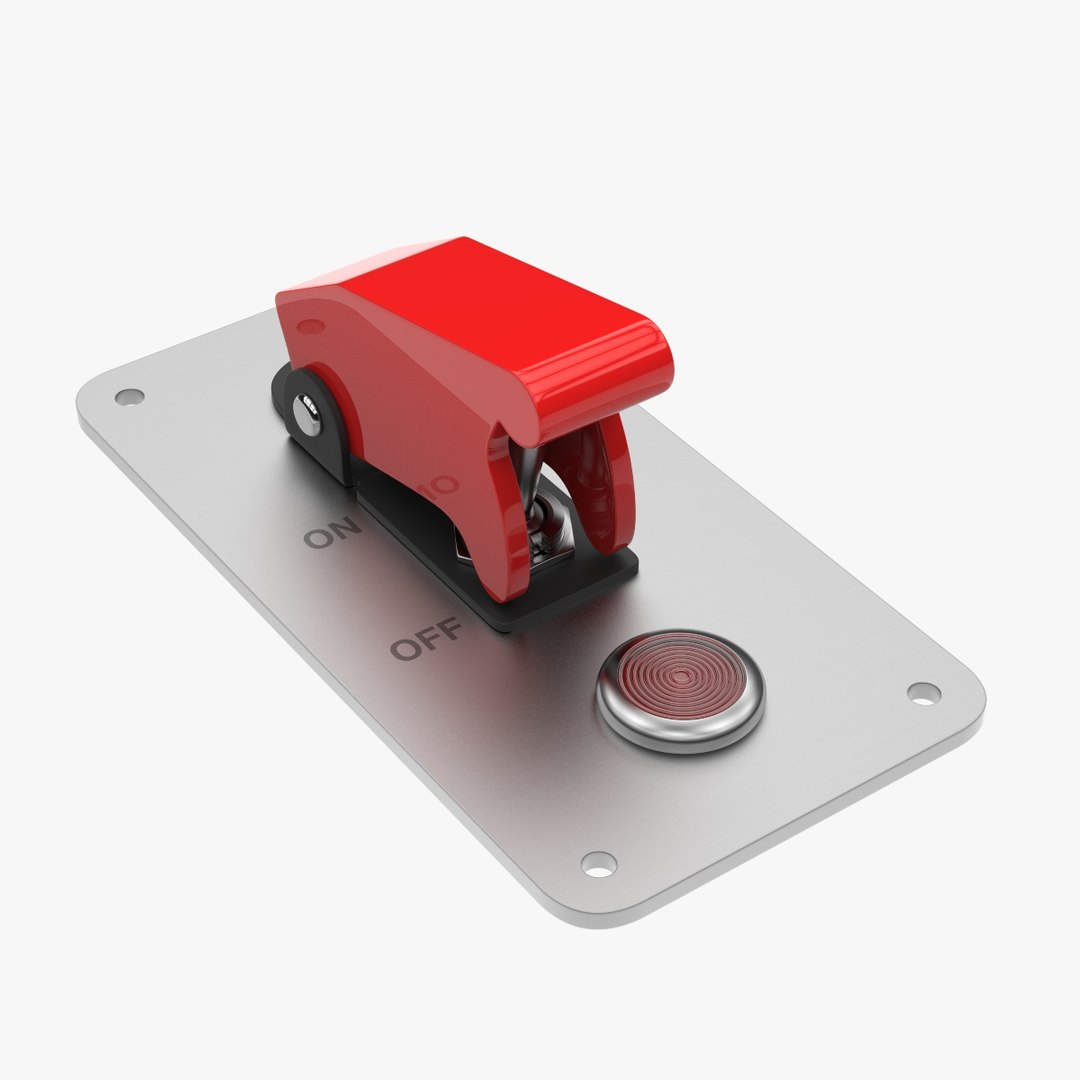 Toggle Switch Button 3D - TurboSquid 1244328