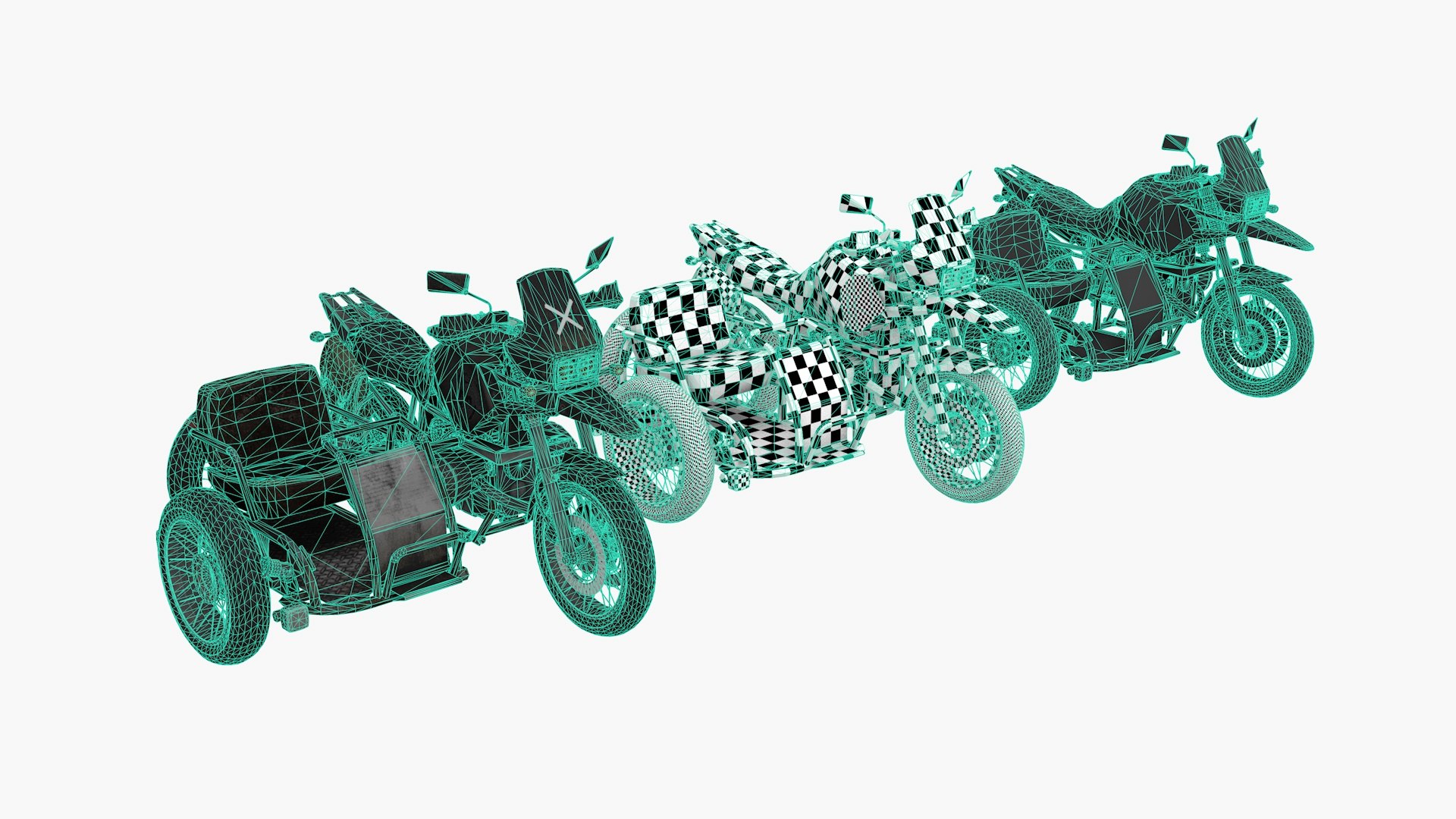 Motorbike Sidecar 3D - TurboSquid 1861071