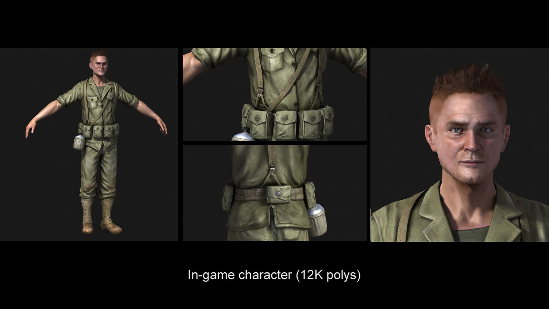 Soldier Character 3d Model