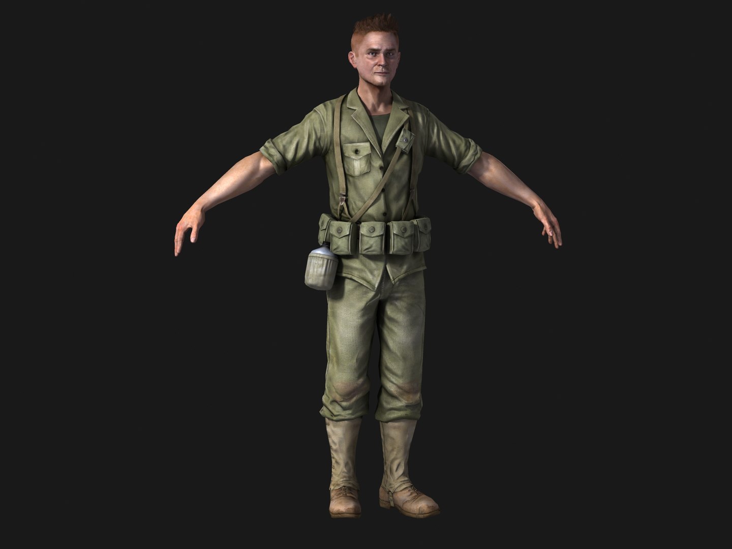 Soldier Character 3d Model