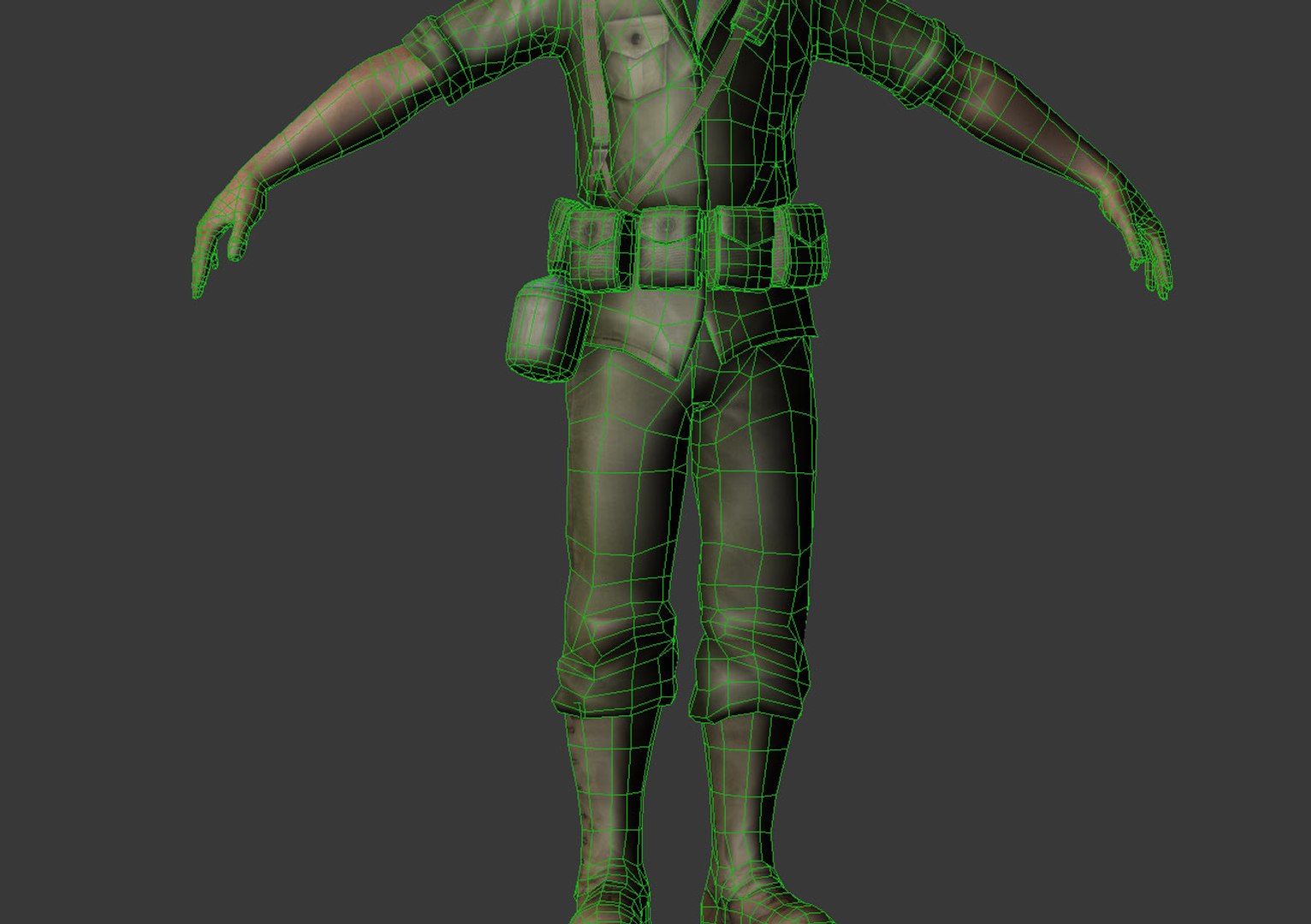 Soldier Character 3d Model