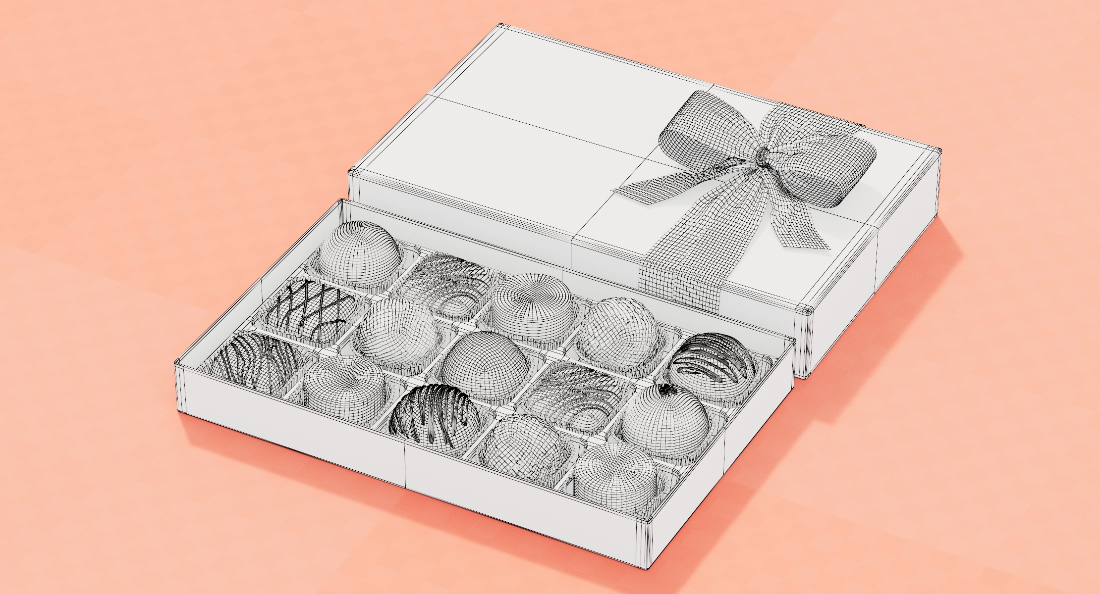 Chocolate box 3D - TurboSquid 1676672
