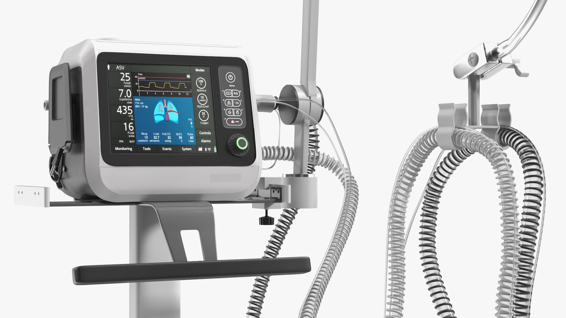 Mobile Mechanical Ventilation Apparatus 3D - TurboSquid 2229930