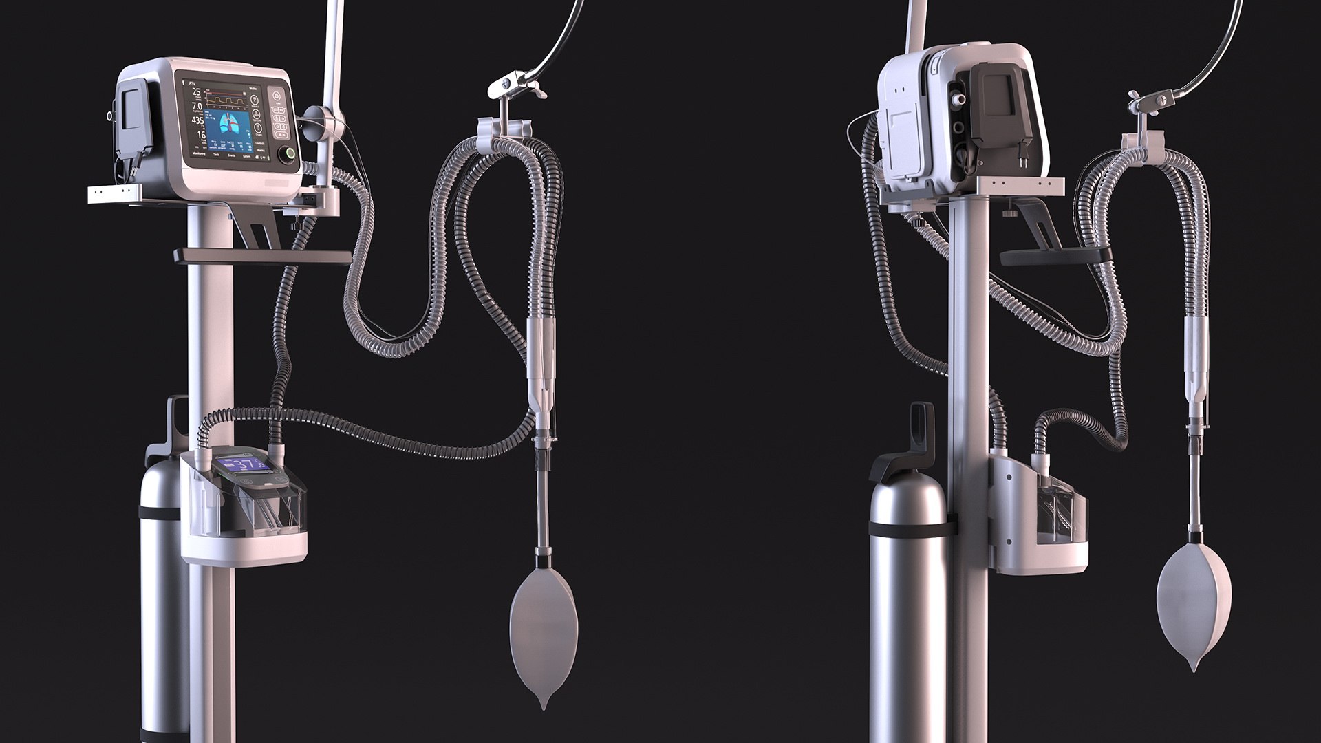 Mobile Mechanical Ventilation Apparatus 3D - TurboSquid 2229930