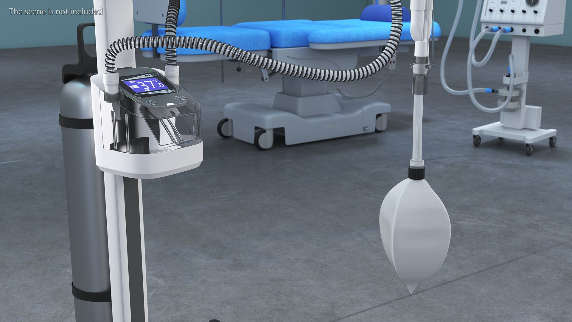 Mobile Mechanical Ventilation Apparatus 3D - TurboSquid 2229930