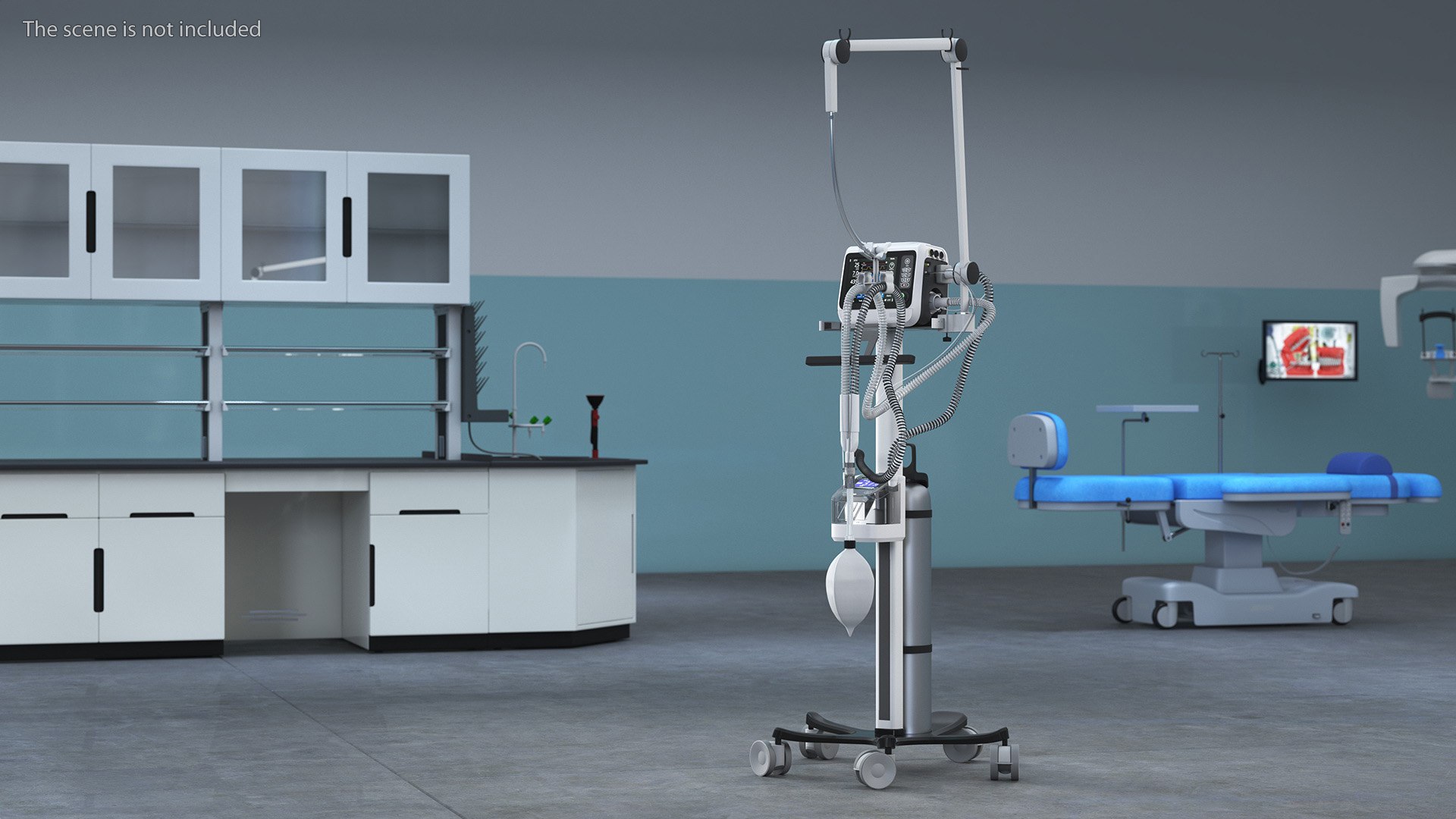 Mobile Mechanical Ventilation Apparatus 3D - TurboSquid 2229930