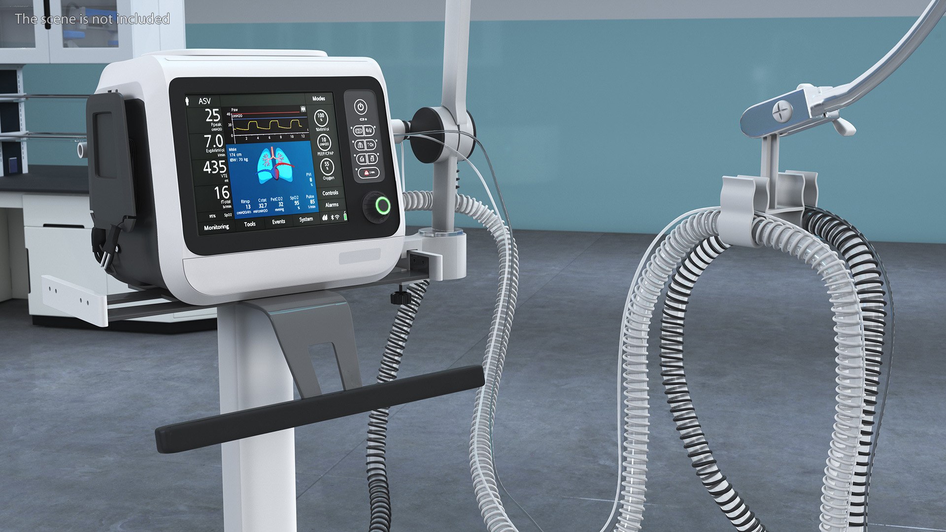 Mobile Mechanical Ventilation Apparatus 3D - TurboSquid 2229930