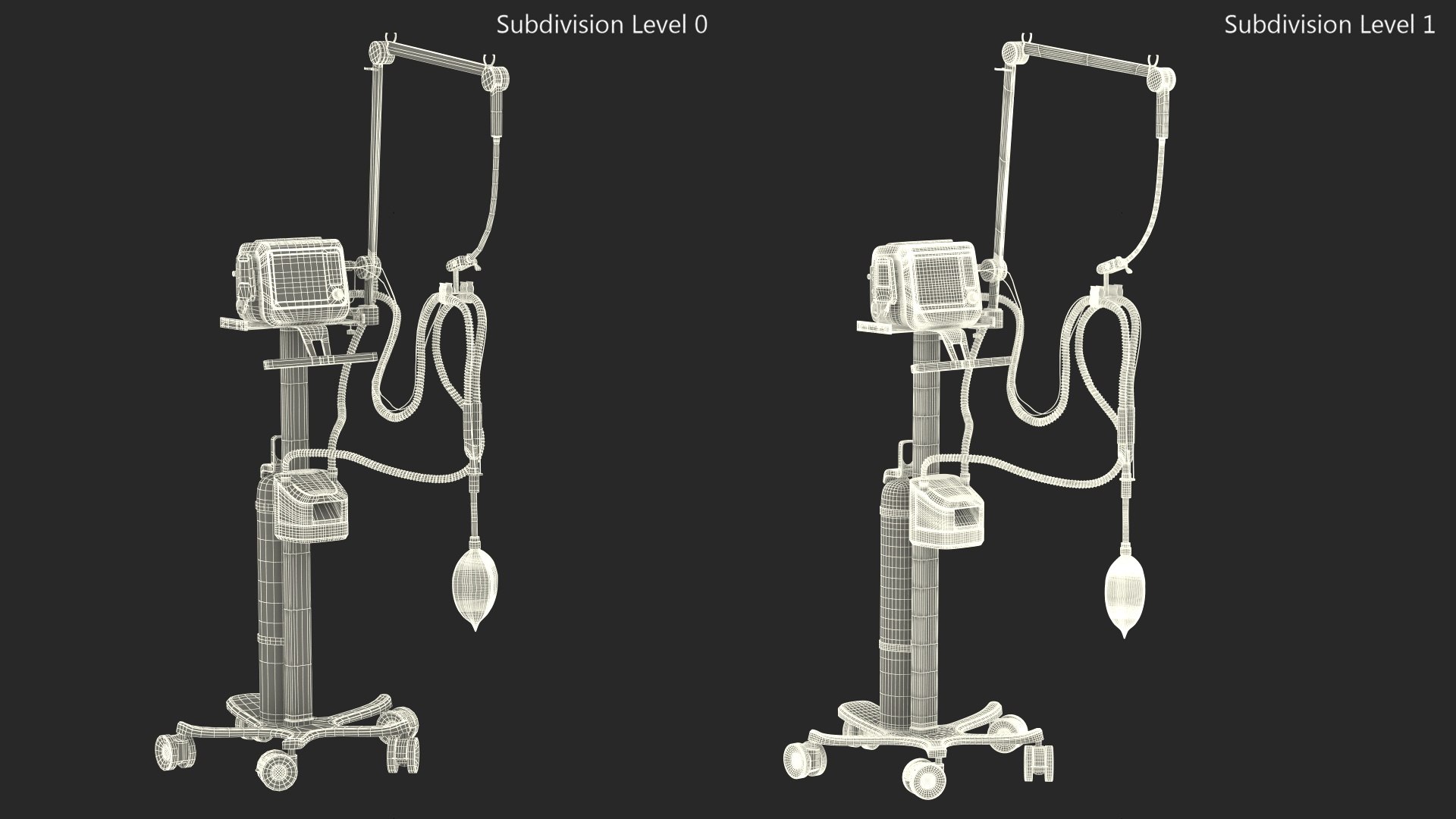 Mobile Mechanical Ventilation Apparatus 3D - TurboSquid 2229930