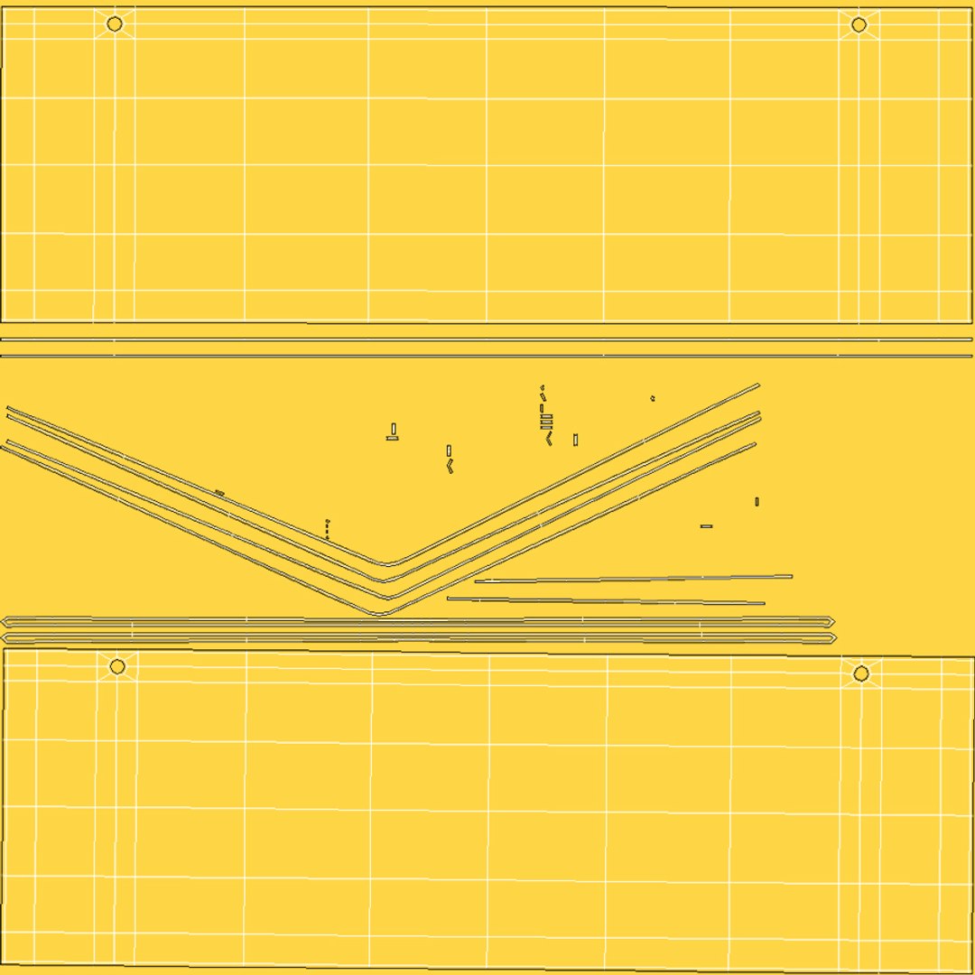 3D Hanging Yellow Paper - TurboSquid 2236258