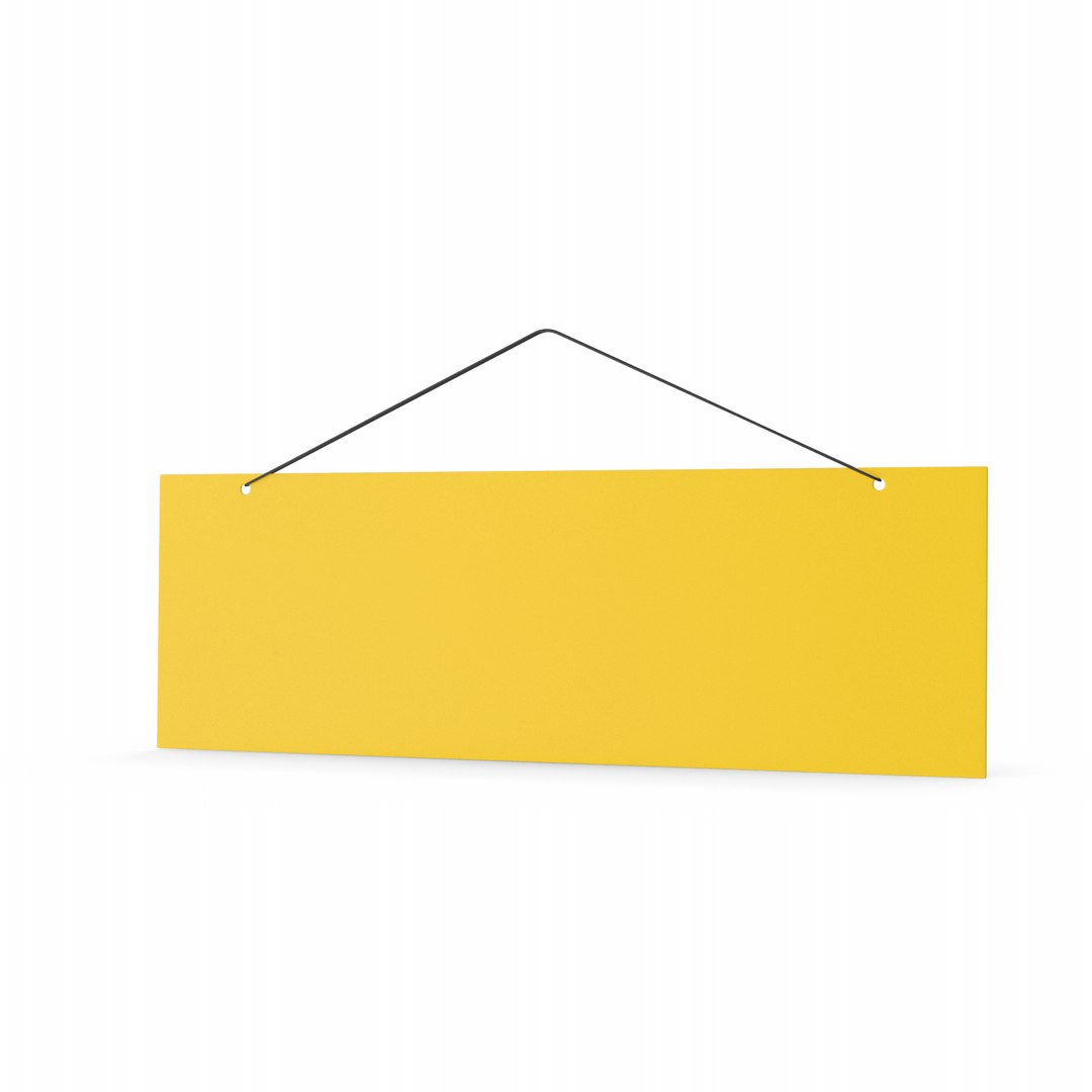 3D Hanging Yellow Paper - TurboSquid 2236258