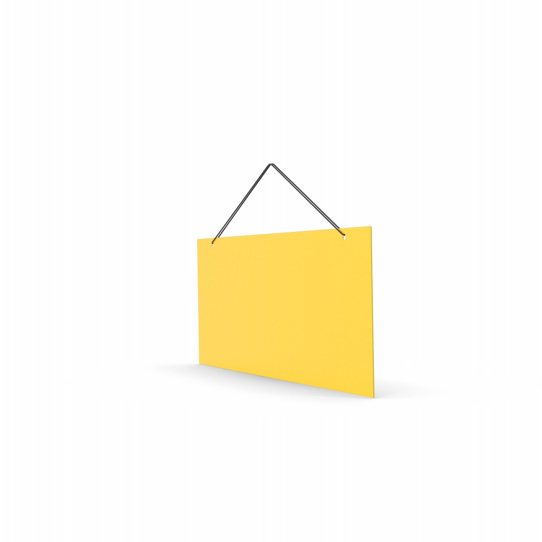 3D Hanging Yellow Paper - TurboSquid 2236258