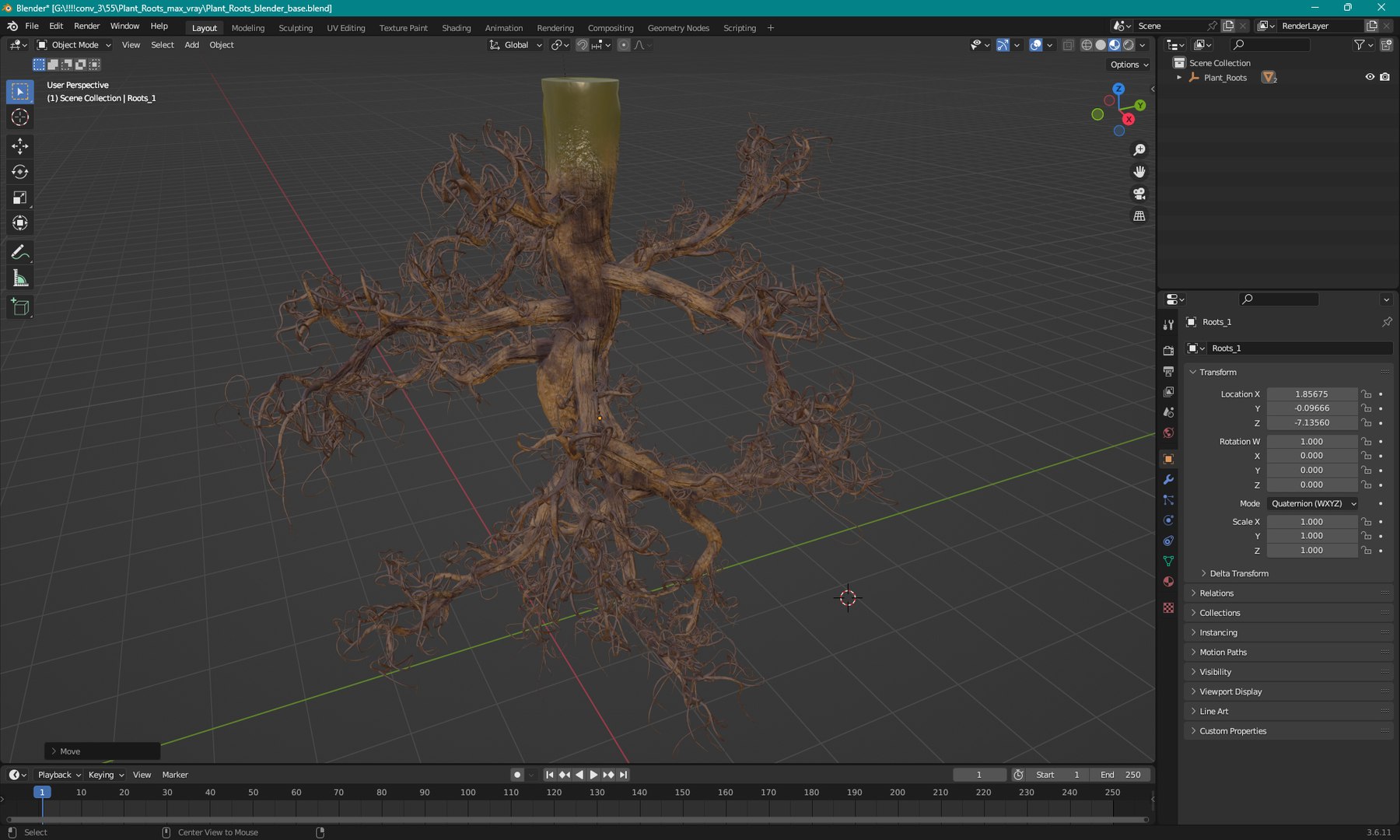 Plant Roots 3D Model - TurboSquid 2310779