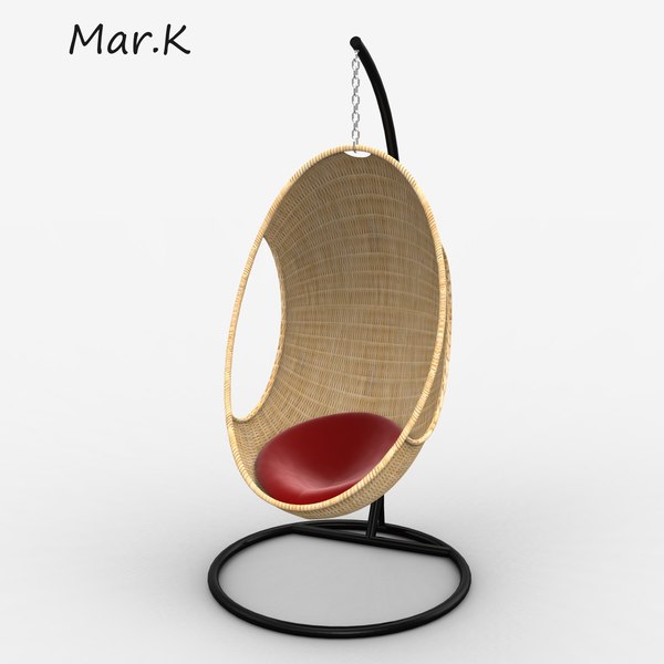 3d model of hanging chair