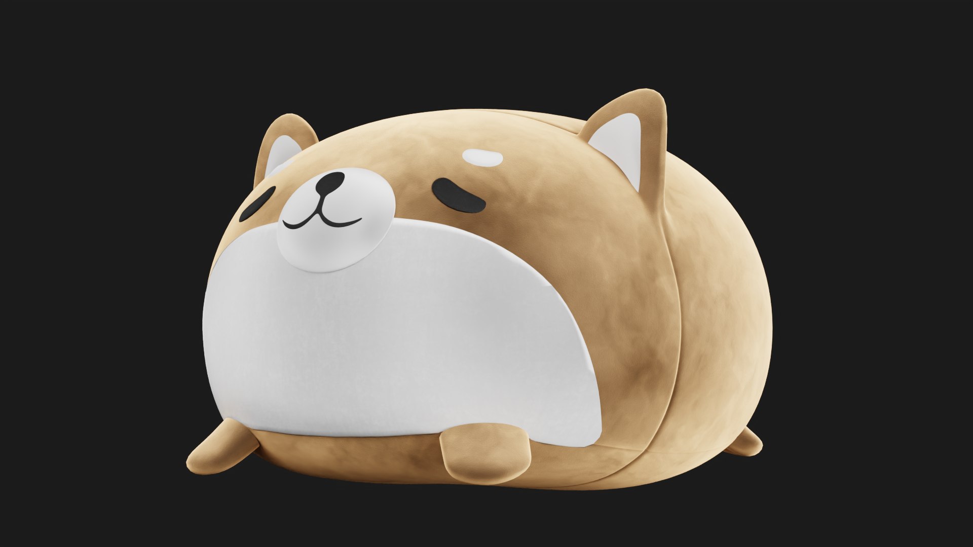 3D Cute Shiba Plush Model - TurboSquid 2104129
