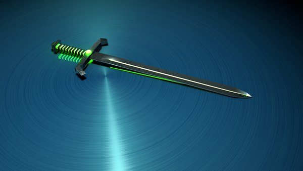 3D glowing sword model - TurboSquid 1690883