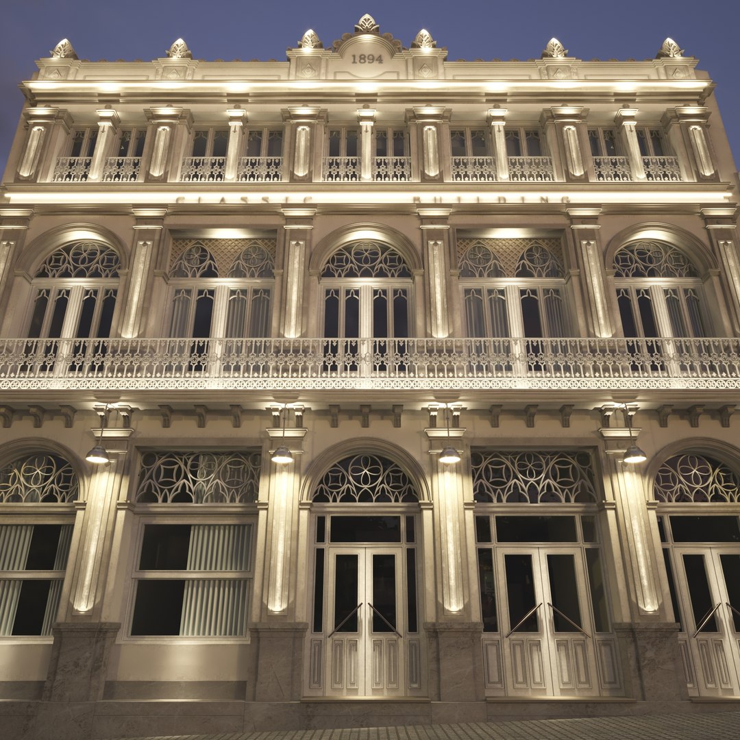 Classic Building 3D - TurboSquid 2264582