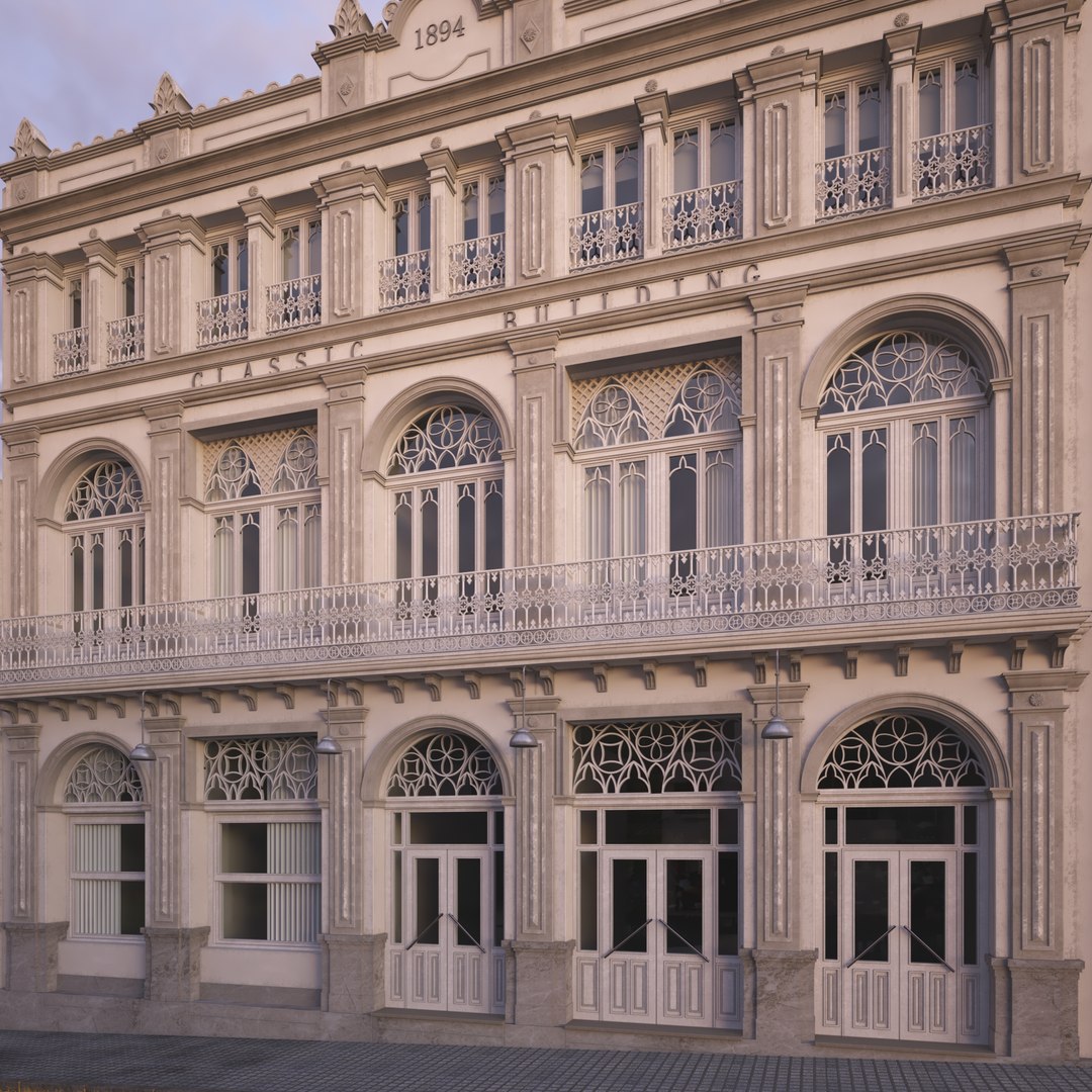 Classic Building 3D - TurboSquid 2264582