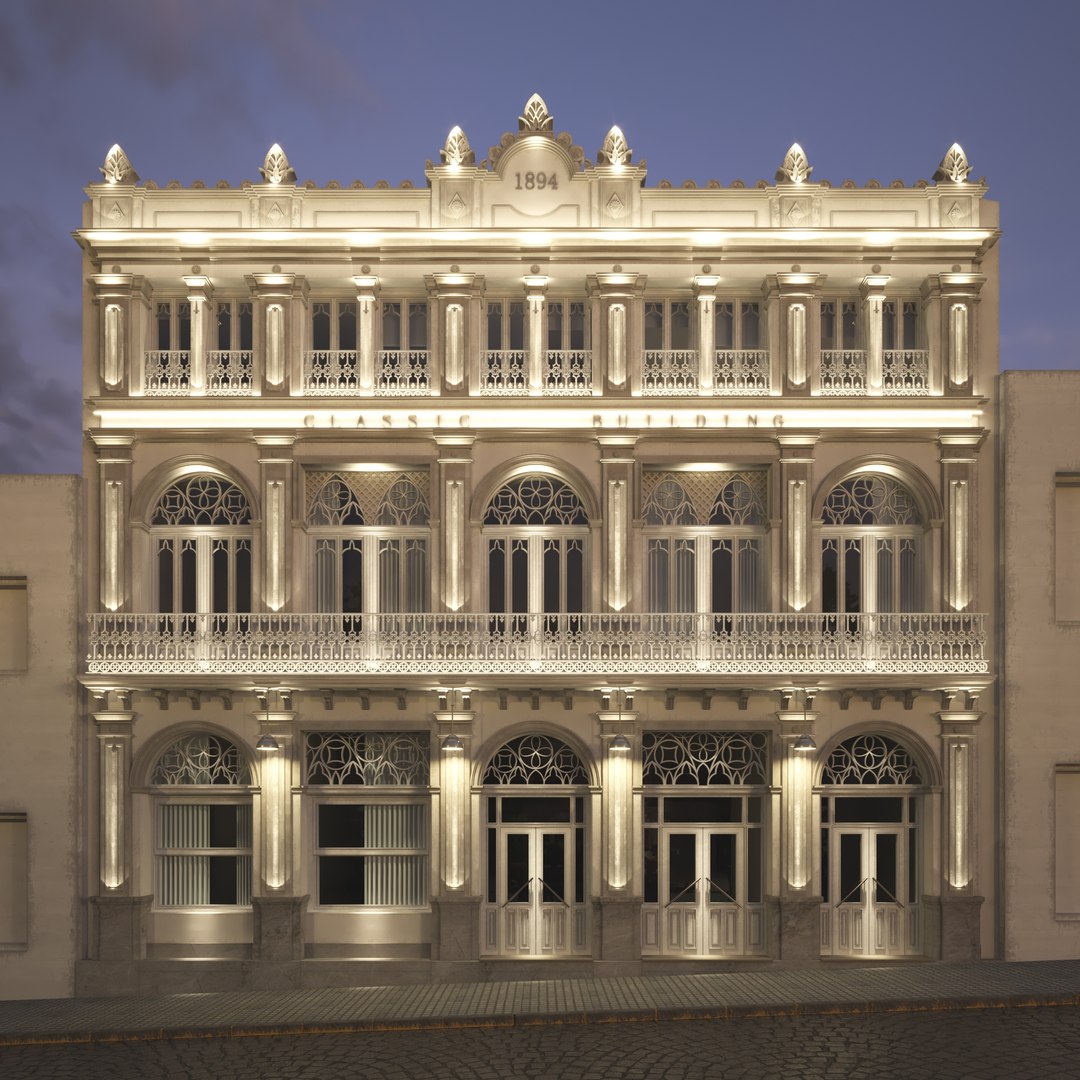 Classic Building 3D - TurboSquid 2264582