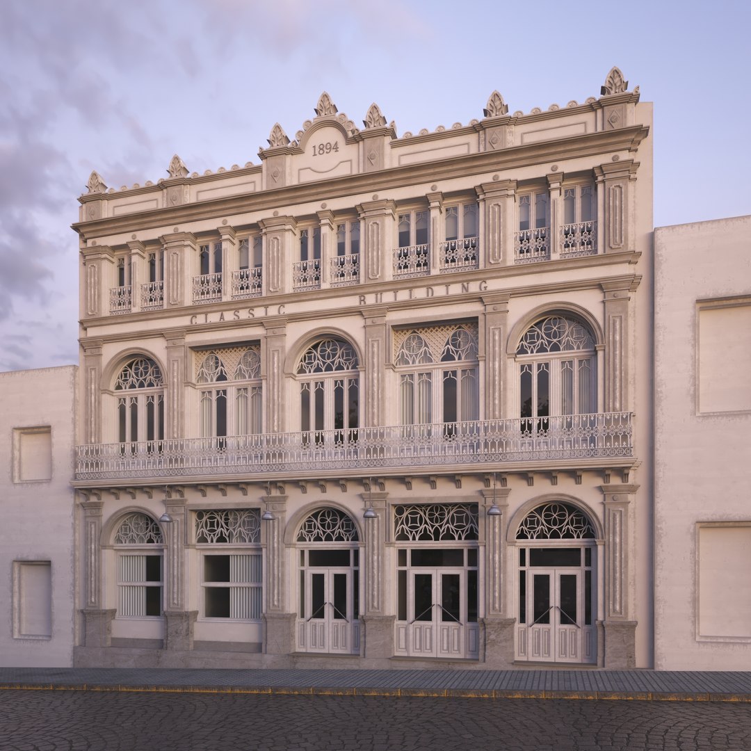 Classic Building 3D - TurboSquid 2264582