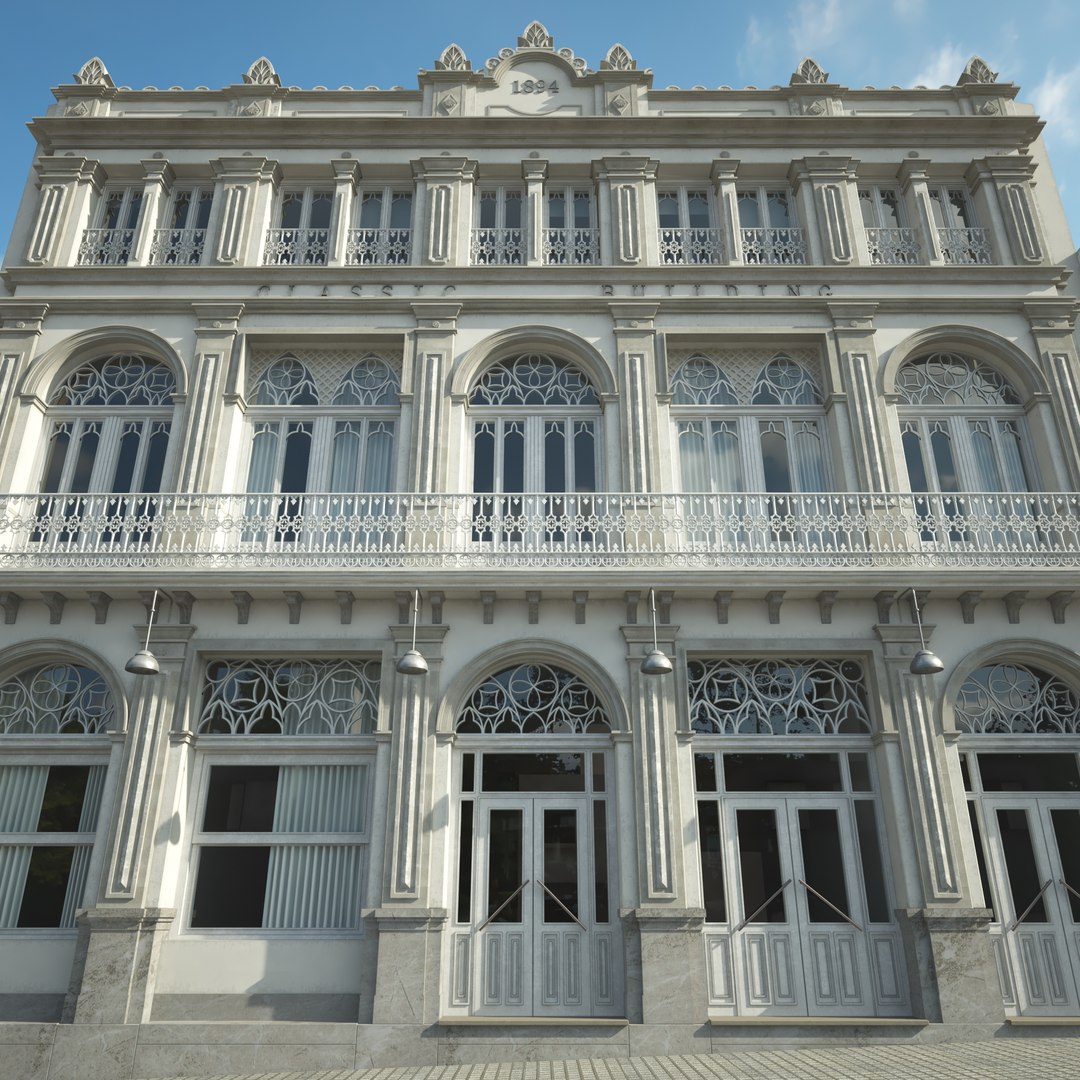 Classic Building 3D - TurboSquid 2264582