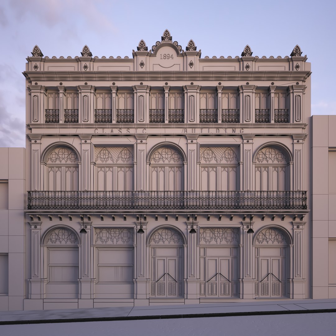Classic Building 3D - TurboSquid 2264582