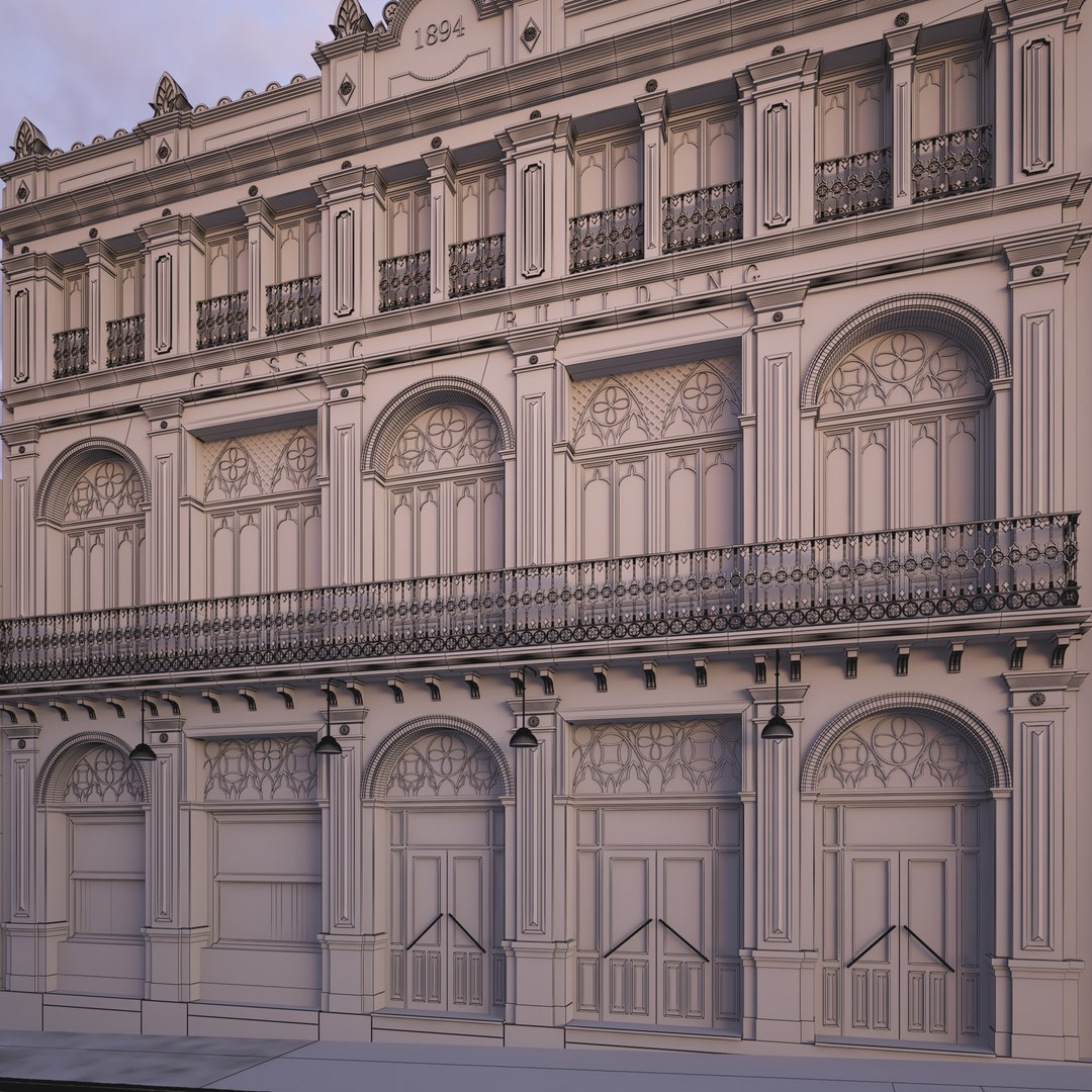 Classic Building 3D - TurboSquid 2264582