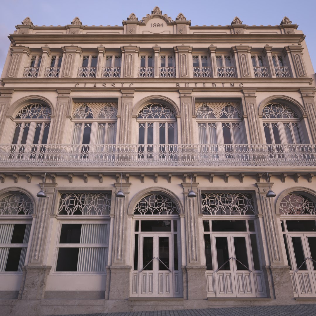 Classic Building 3D - TurboSquid 2264582