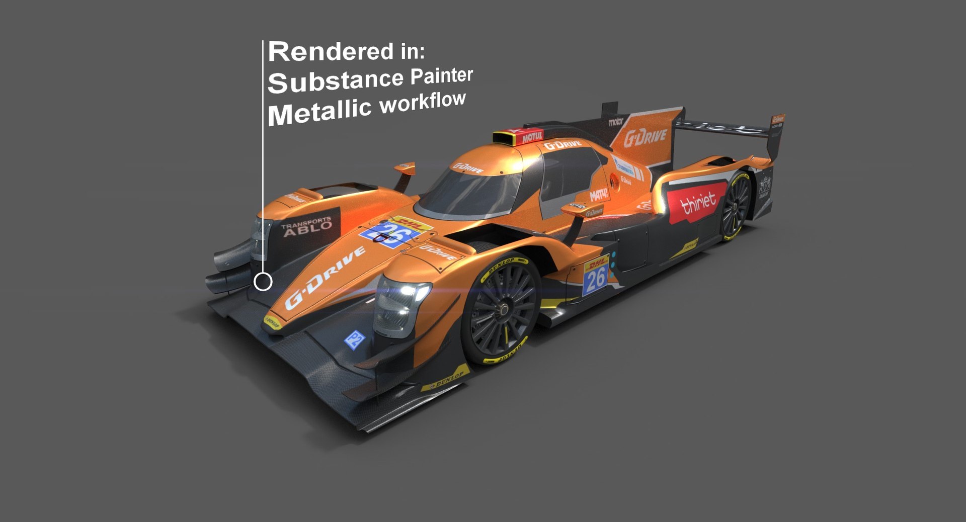 3D G-drive Racing Lmp2 Wec - TurboSquid 1194655
