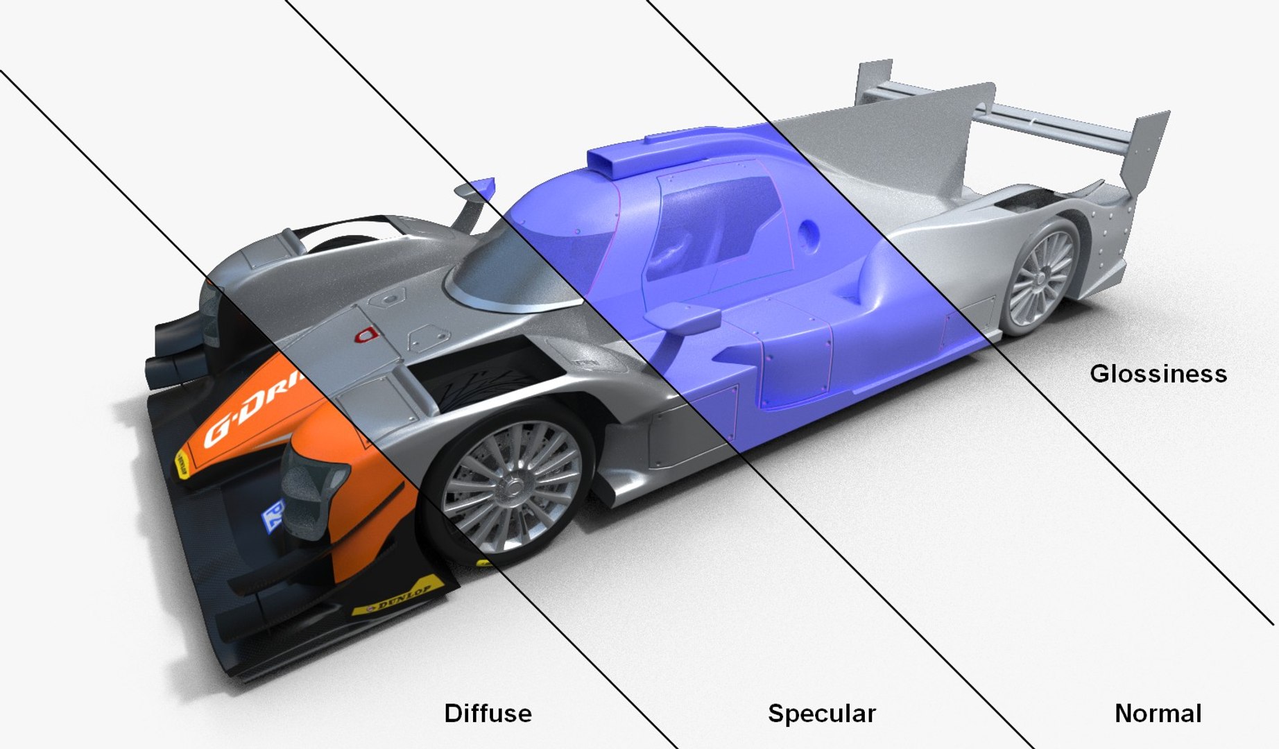 3D G-drive Racing Lmp2 Wec - TurboSquid 1194655