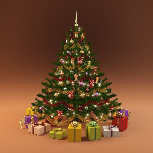 christmas tree 3d max
