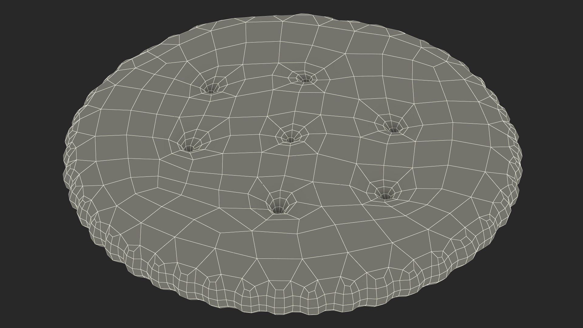 3D Cracker Round Model - TurboSquid 2383663