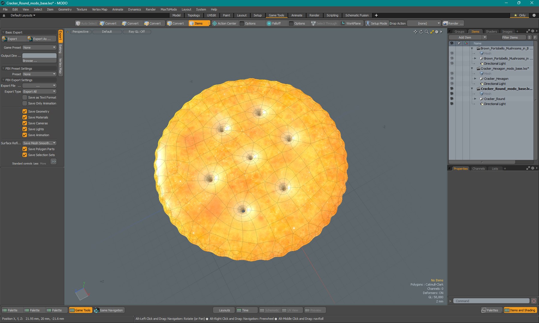3D Cracker Round Model - TurboSquid 2383663
