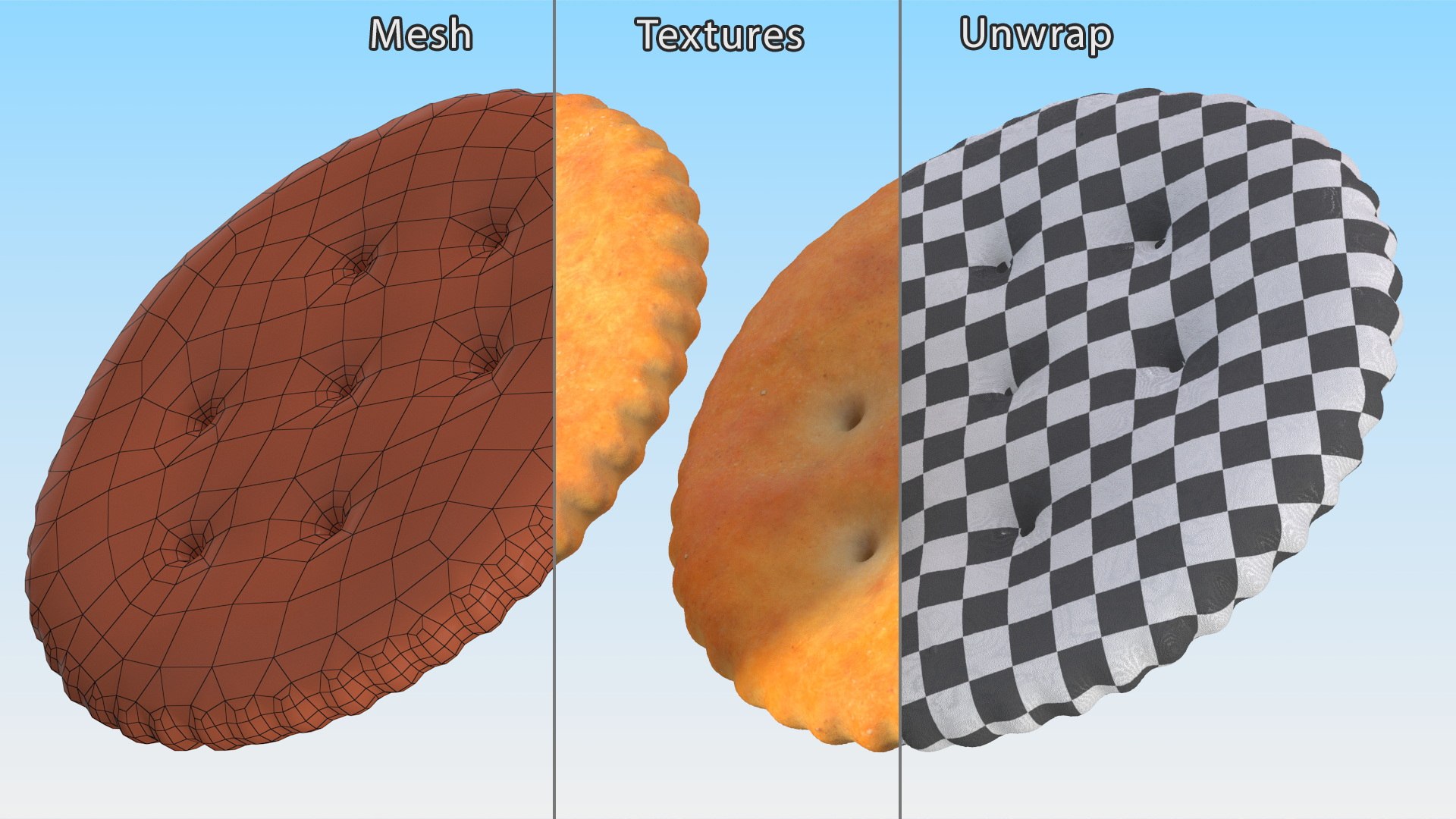 3D Cracker Round Model - TurboSquid 2383663