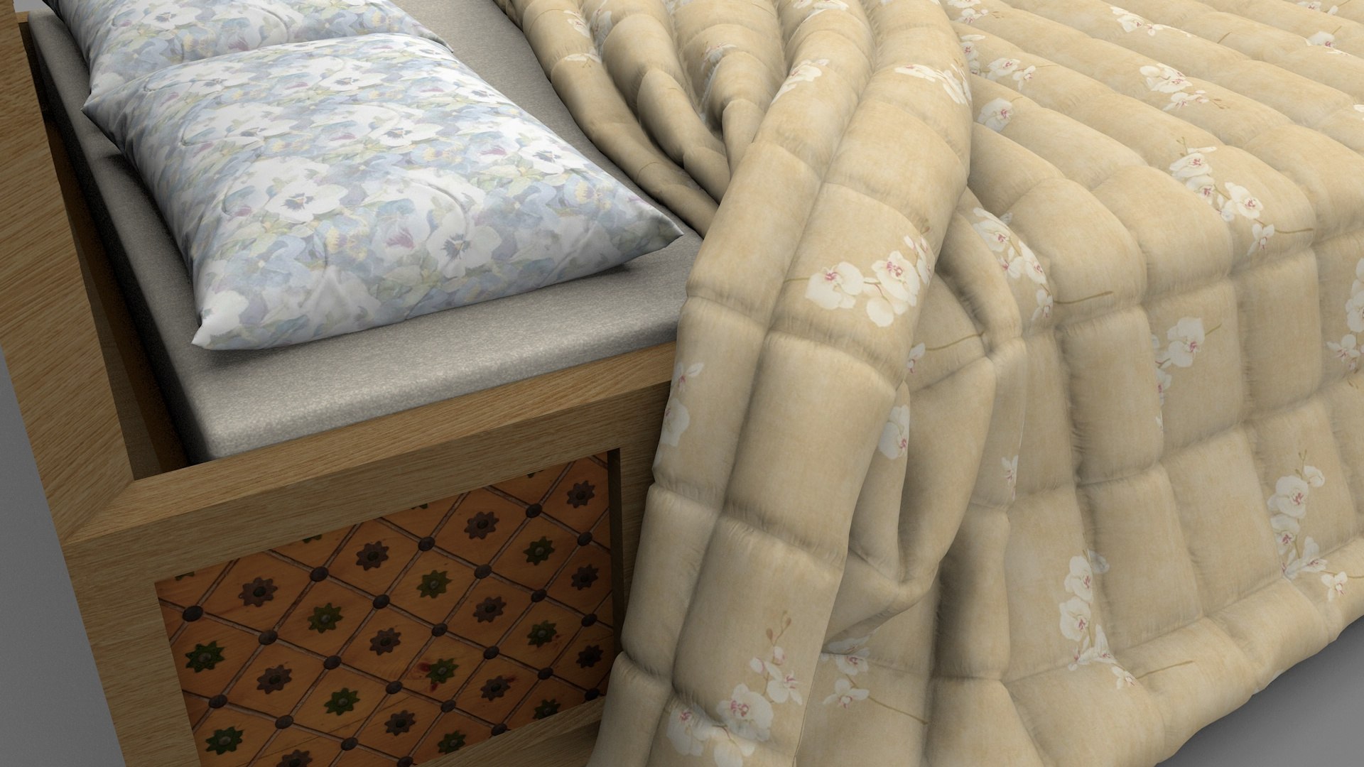 Bed 3D - TurboSquid 1782733