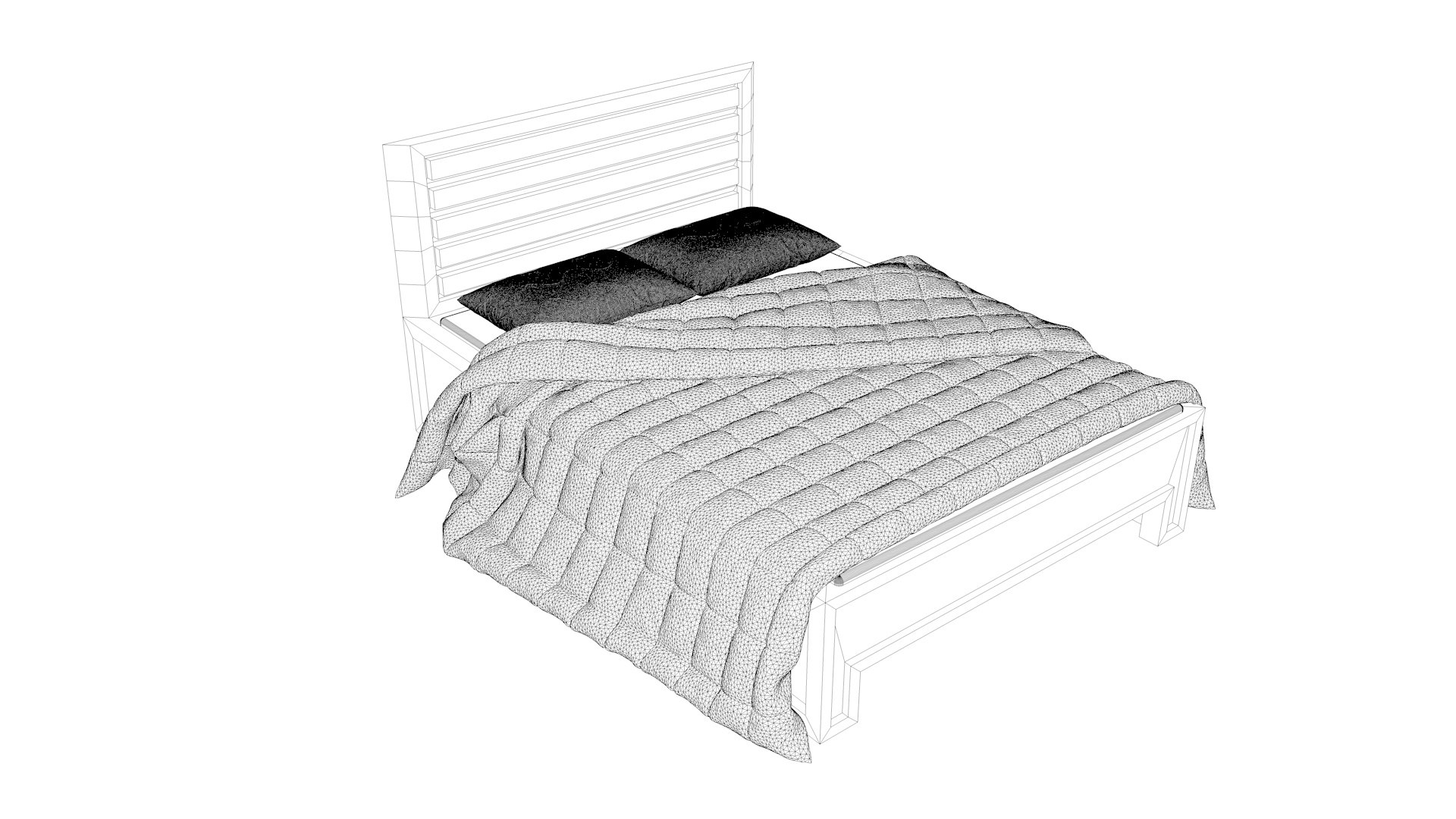 Bed 3D - TurboSquid 1782733